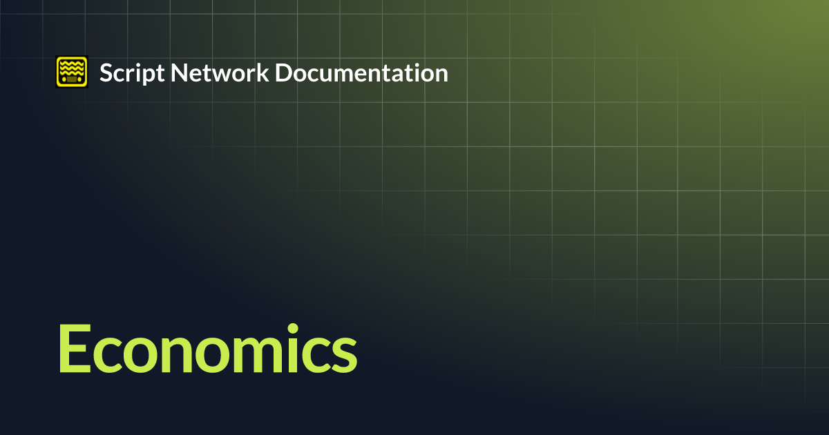 Economics | Script Network Documentation